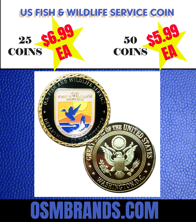 US Fish & Wildlife Service Coin Packs 25/50 – OSM Brands