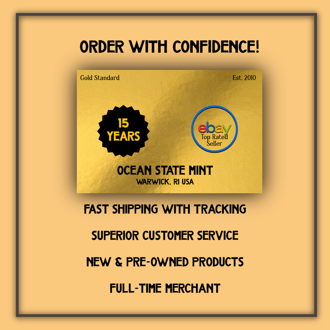 OSM Brands.-Warwick, RI-Top Rated eBay Sellers-Ocean State Mint